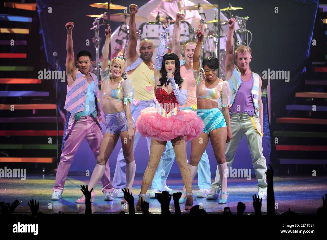 Katy Perry performs live at Le Zenith, in Paris, France, on March 7 ...