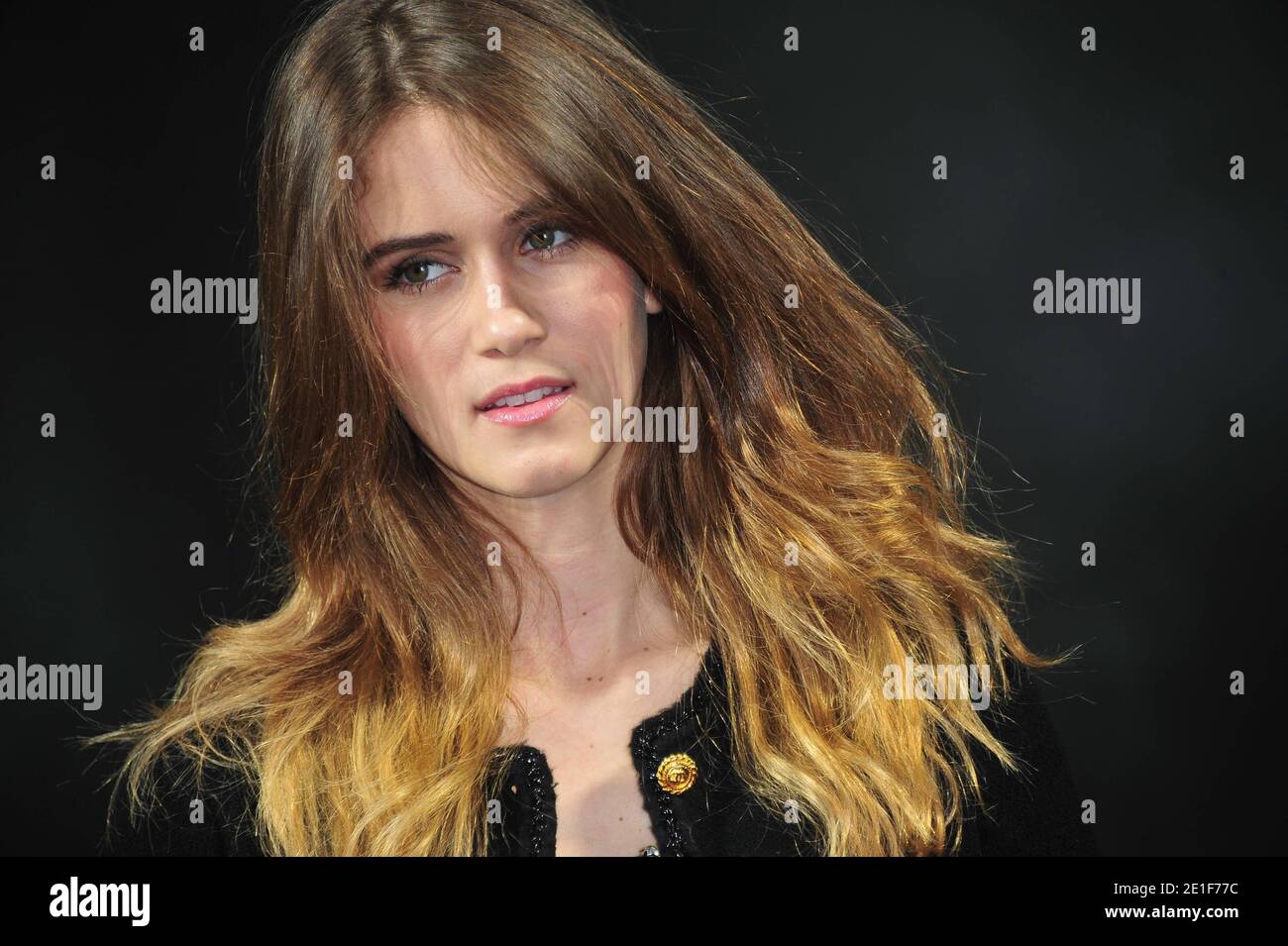 Jade Williams posing at the Chanel Ready-To-Wear Fall-Winter 2011-2012 ...