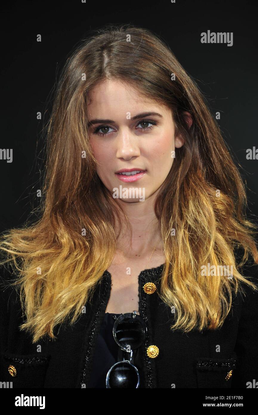 Jade Williams posing at the Chanel Ready-To-Wear Fall-Winter 2011-2012 ...