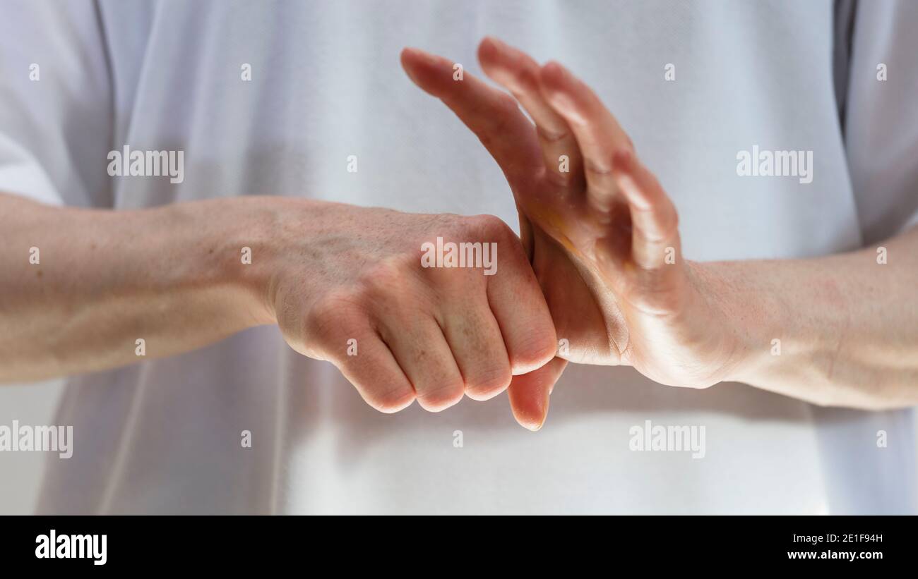 essential hand hygiene and disinfection procedures Stock Photo - Alamy