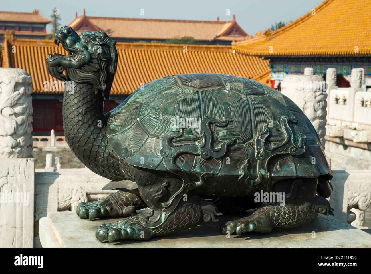 Bronze tortoise at the Forbidden City, Beijing, China Stock Photo - Alamy
