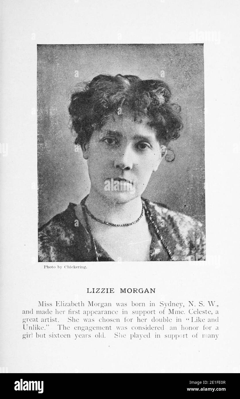 Lizzie Morgan, stage actress Stock Photo - Alamy