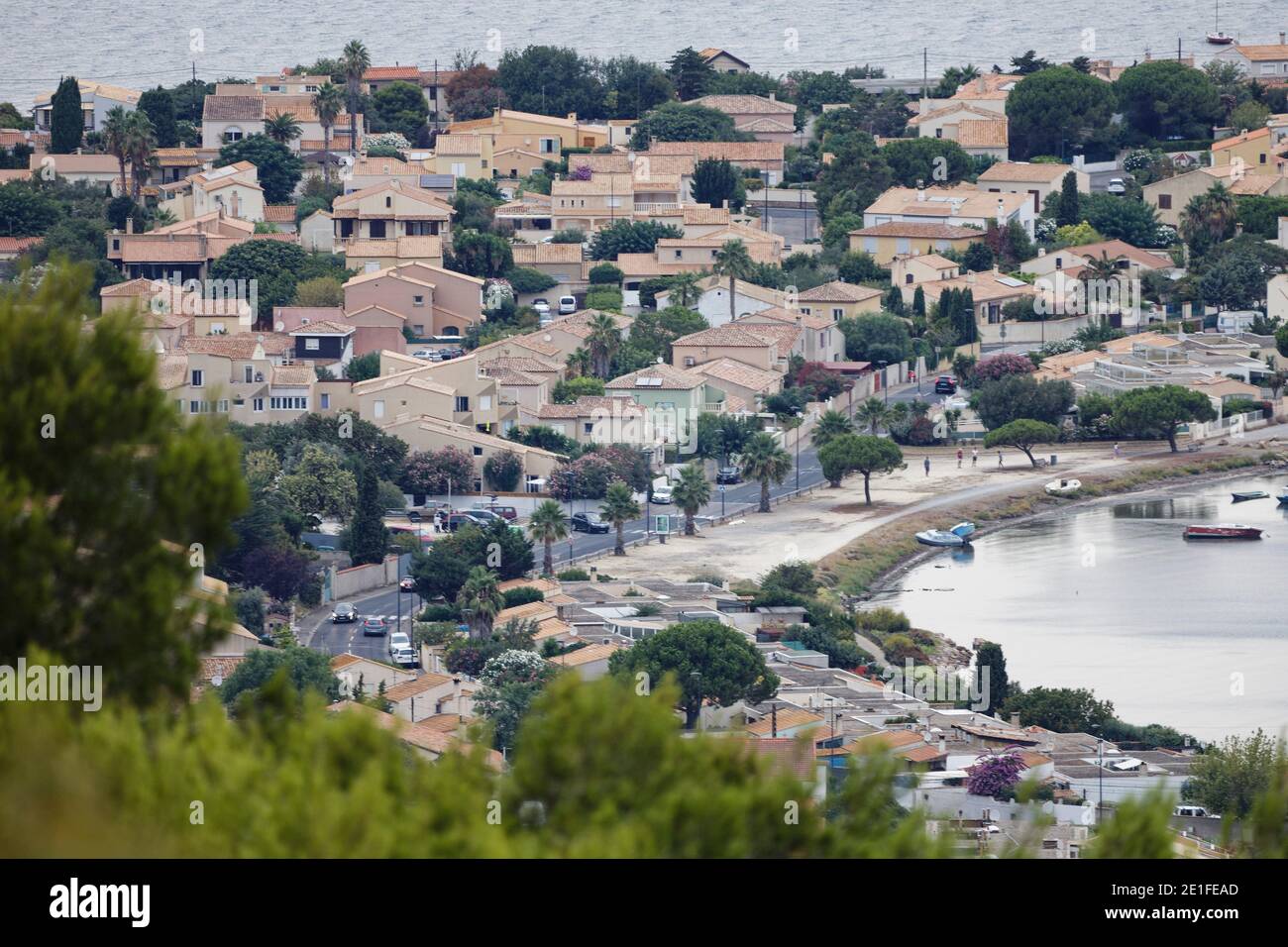 Sete, France. 19th, Aug,2019. View of the city of Sète with its canals ...