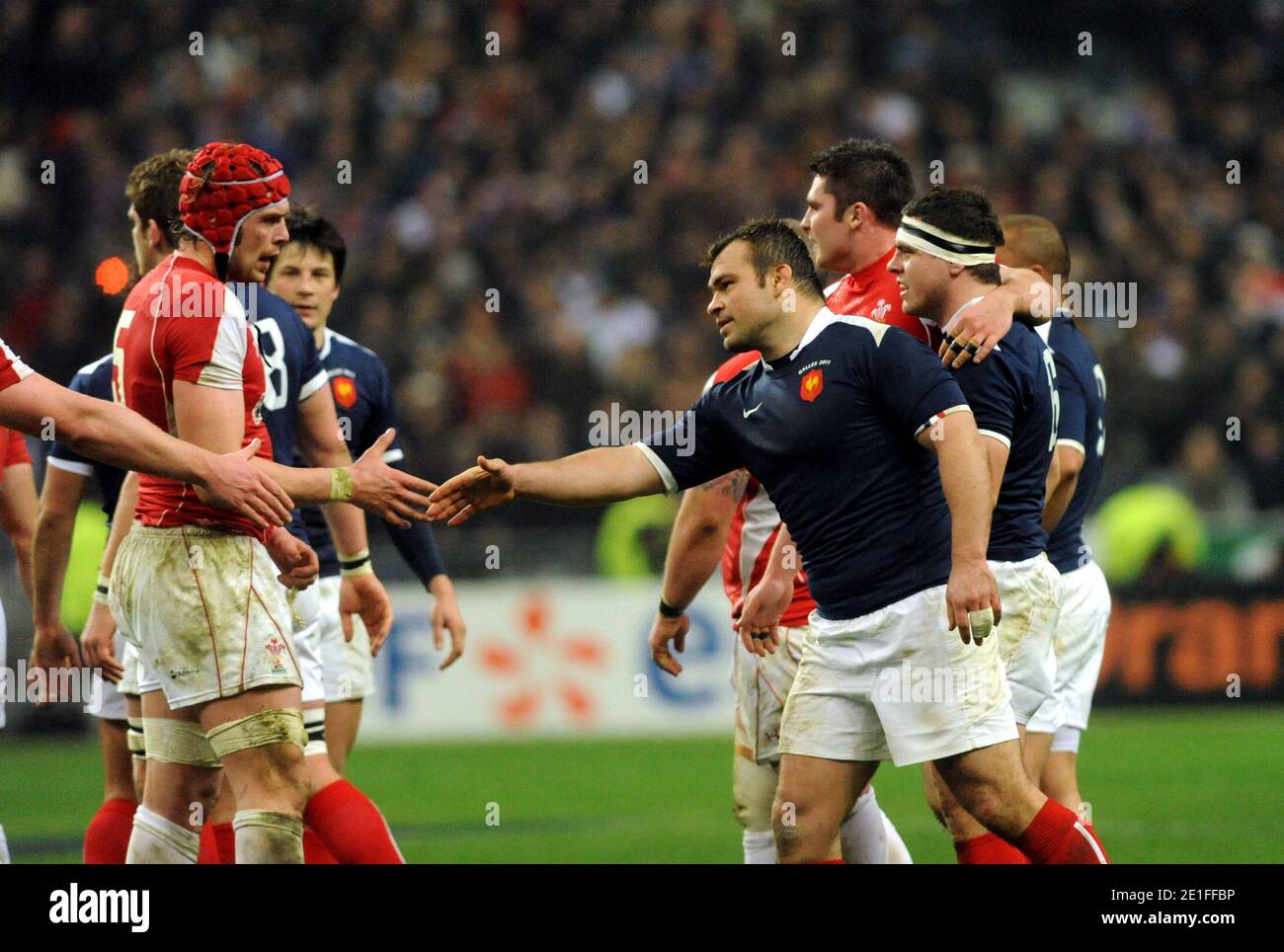 France's player Nicolas Mas during Rugby RBS 6 Nations Tournament ...