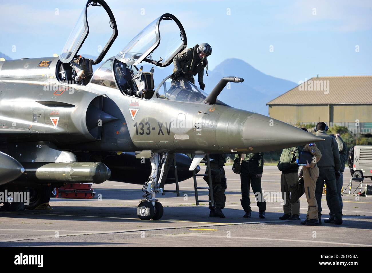 French Mirage 2000 jet fighters of the French armys and militaries are ...