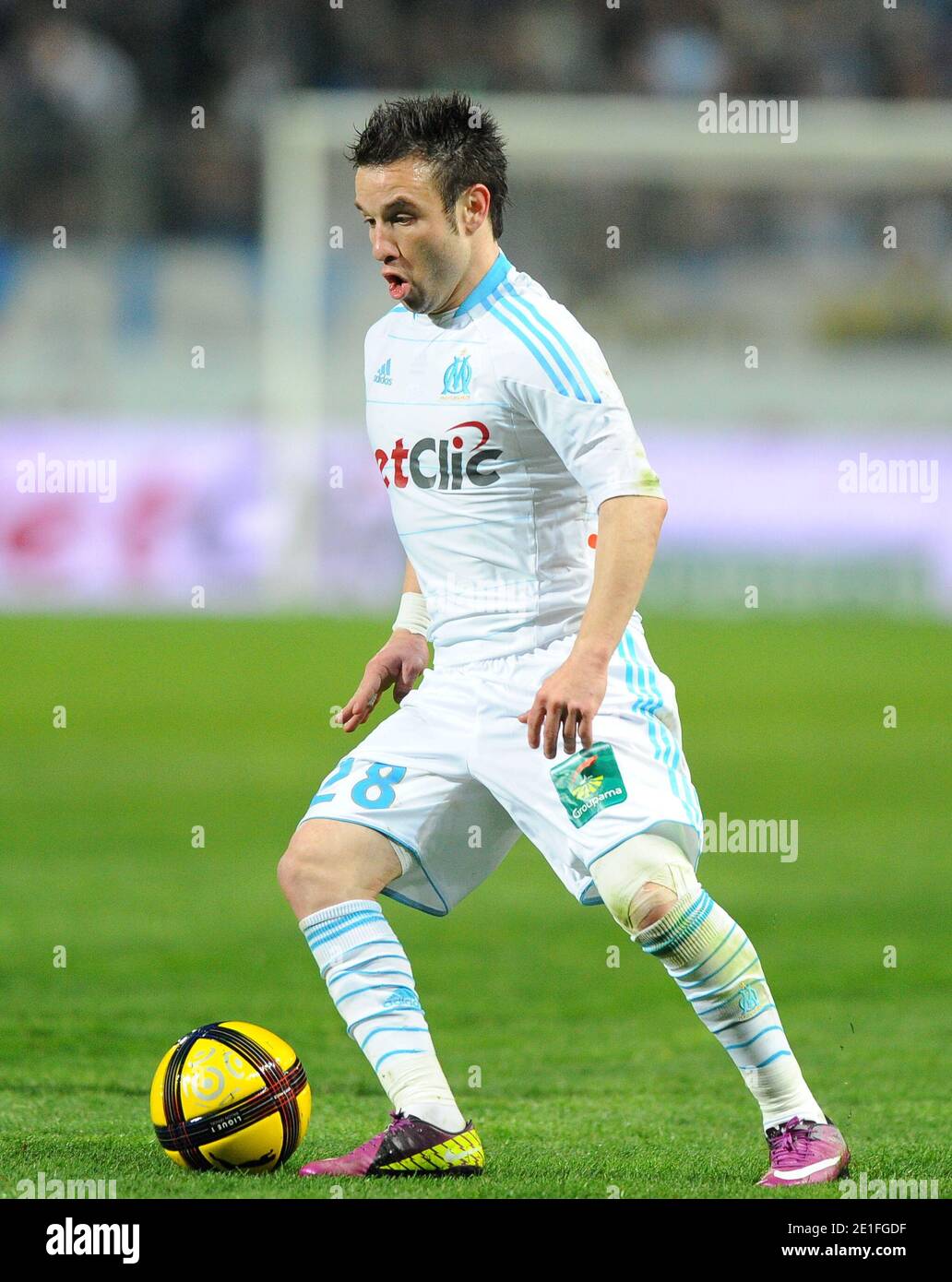 OM's Mathieu Valbuena during the French First League Soccer match ...