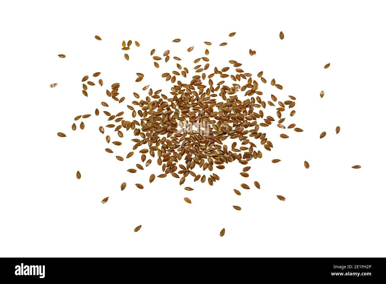 Organic Linseed or Flaxseed (Linum usitatissimum) isolated on white background Stock Photo - Alamy