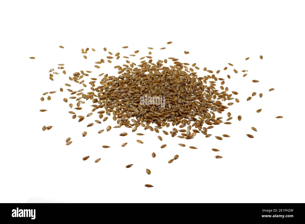 Organic Linseed or Flaxseed (Linum usitatissimum) isolated on white background Stock Photo - Alamy