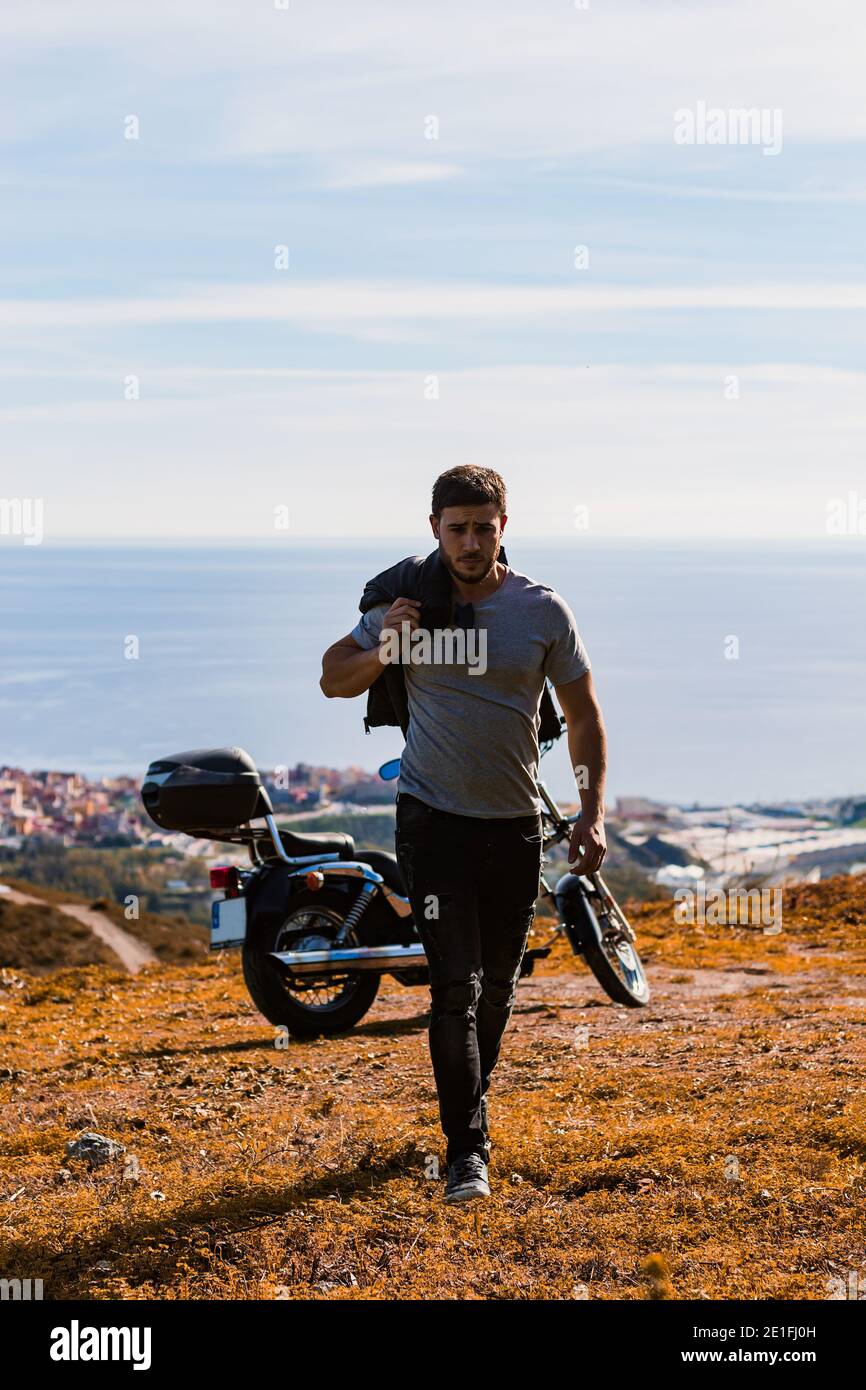 Biker route hi-res stock photography and images - Alamy