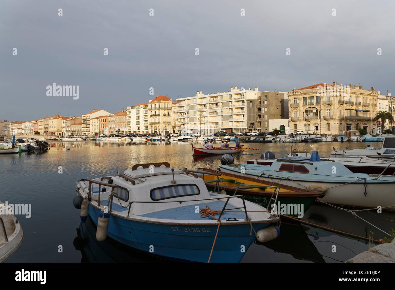 Sete, France. 8th July, 2019.View of the city of Sete, France Stock ...