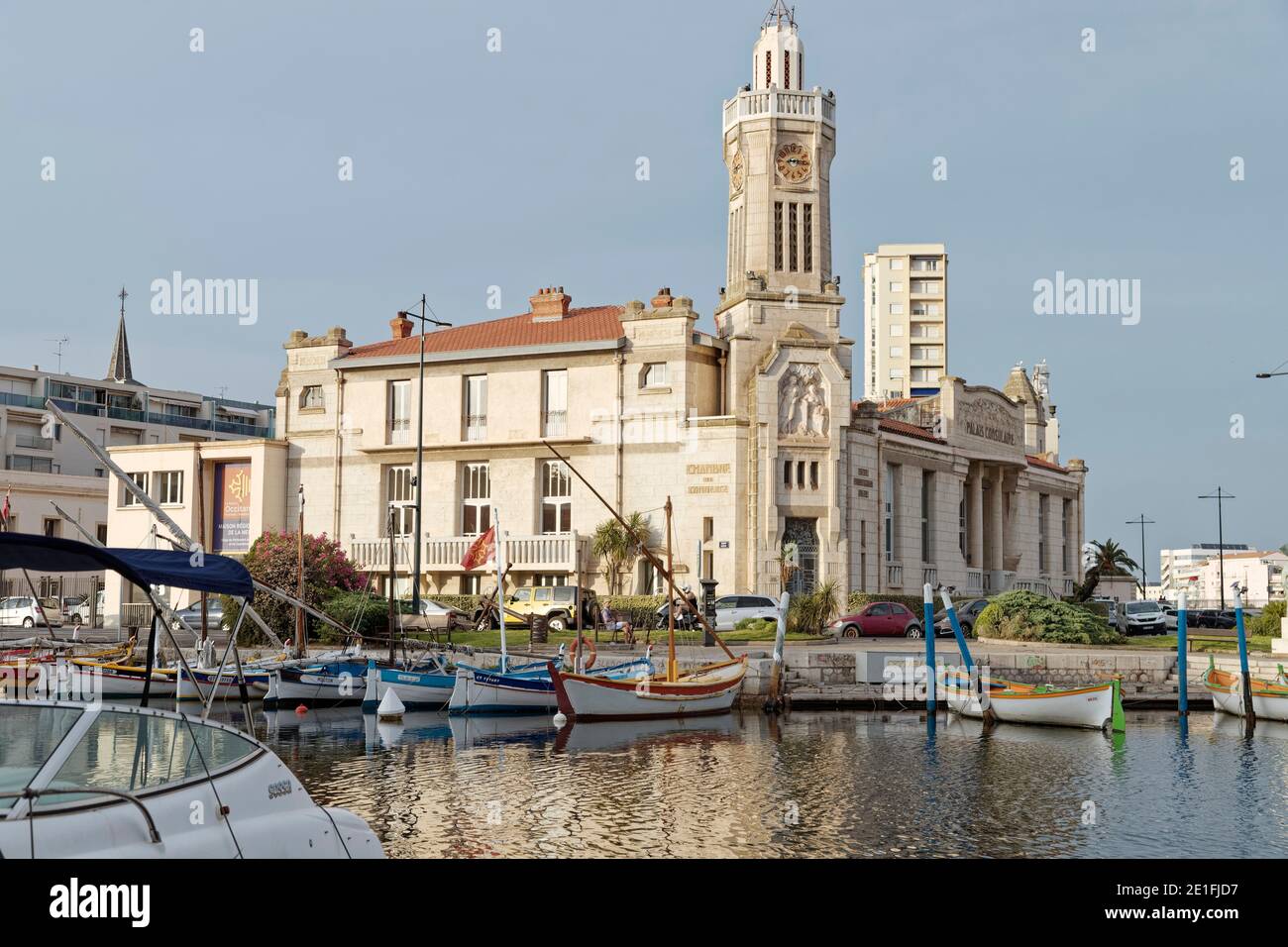 Sete, France. 8th, July ,2019.View of the city of Sete, France Stock ...