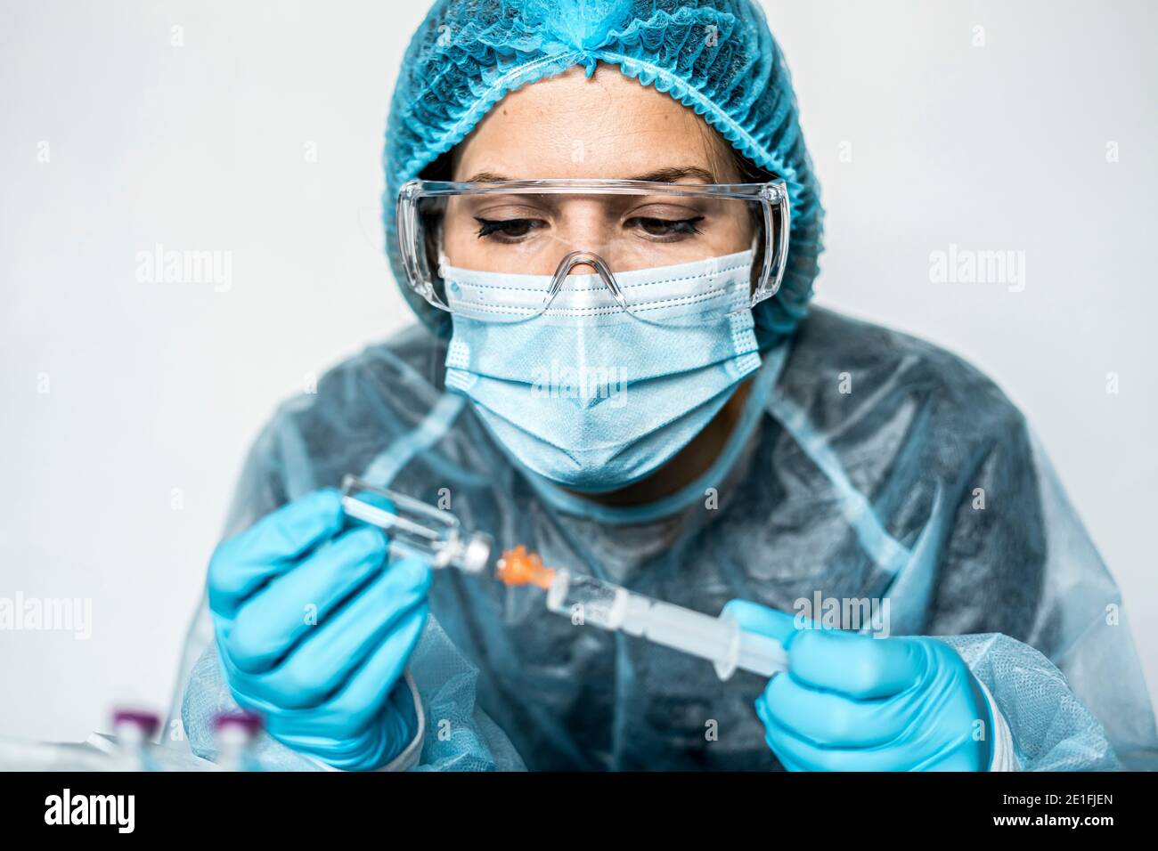 A vaccine is a biological preparation that provide Stock Photo - Alamy
