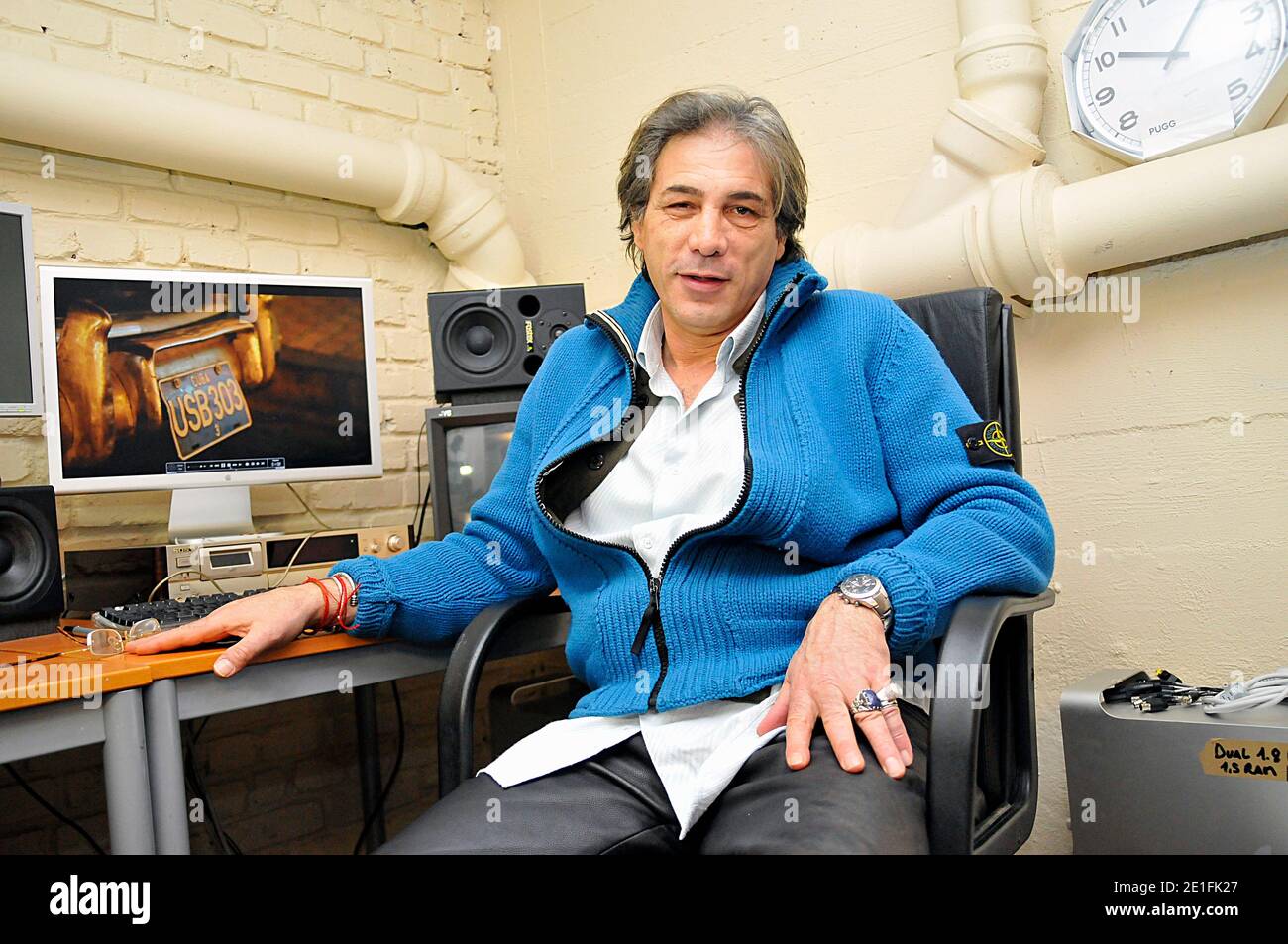 EXCLUSIVE - Former boxer and actor Stephane Ferrara poses for our ...