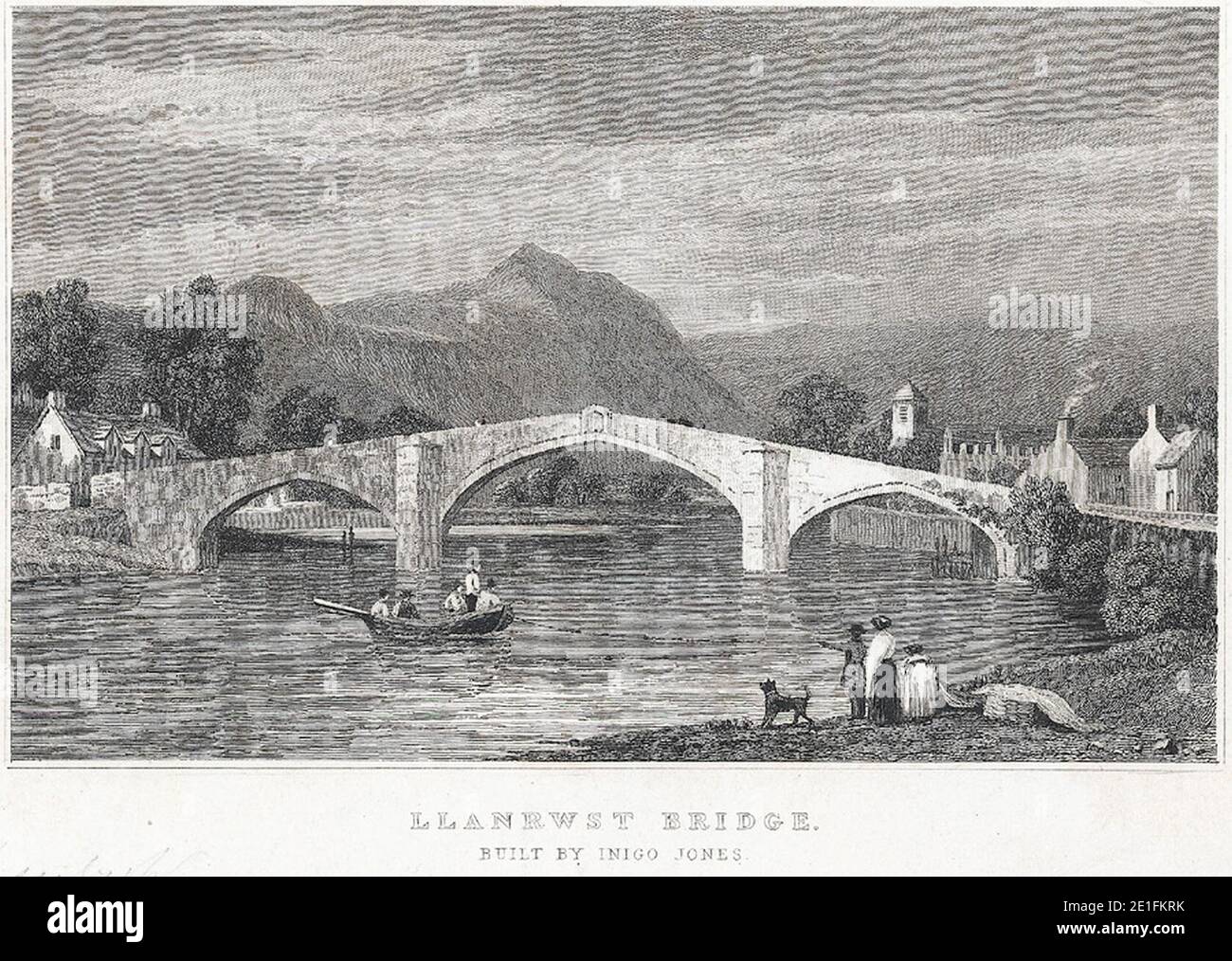 Llanrwst bridge - built by Inigo Jones Stock Photo - Alamy