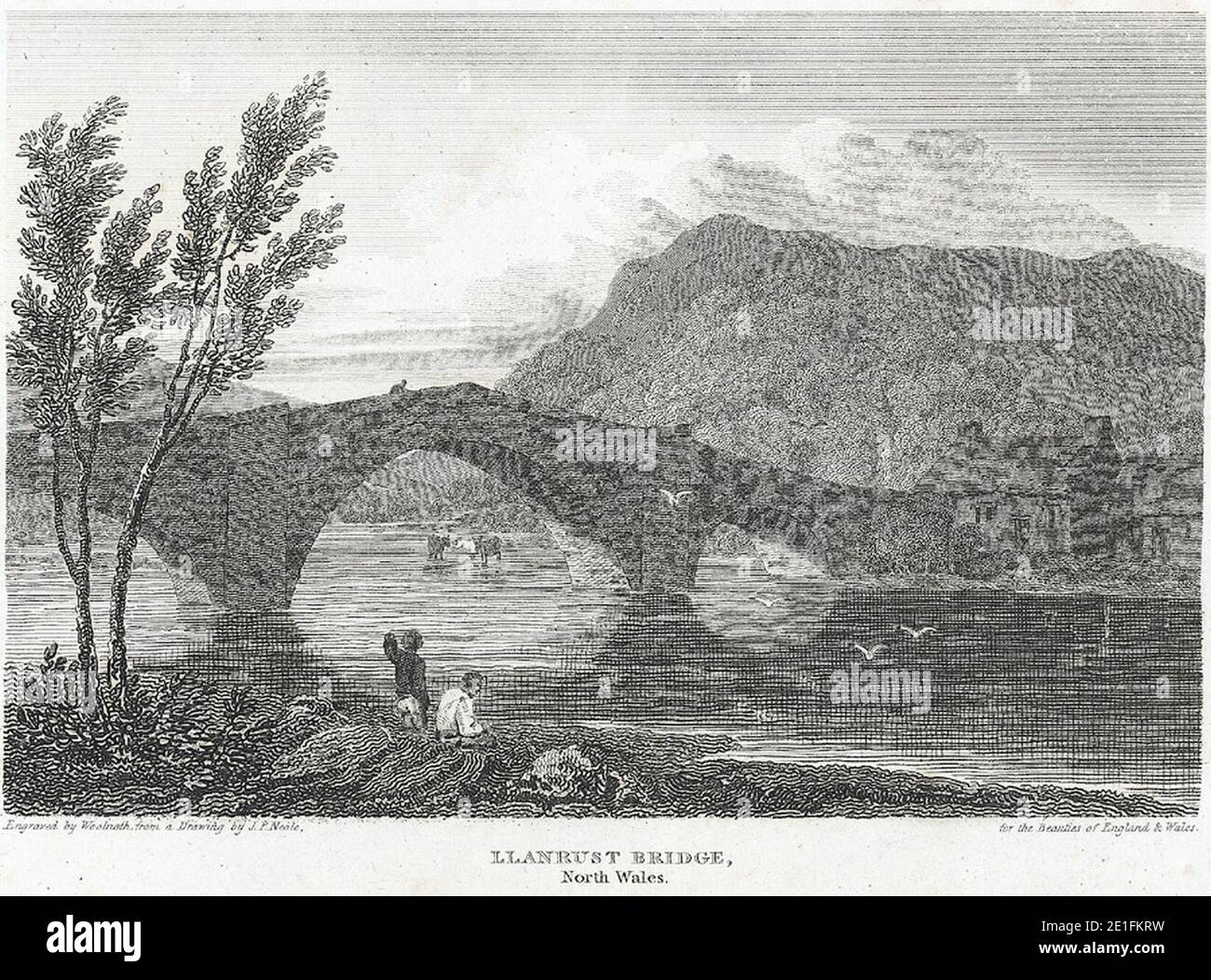 Llanrust bridge, north Wales Stock Photo - Alamy
