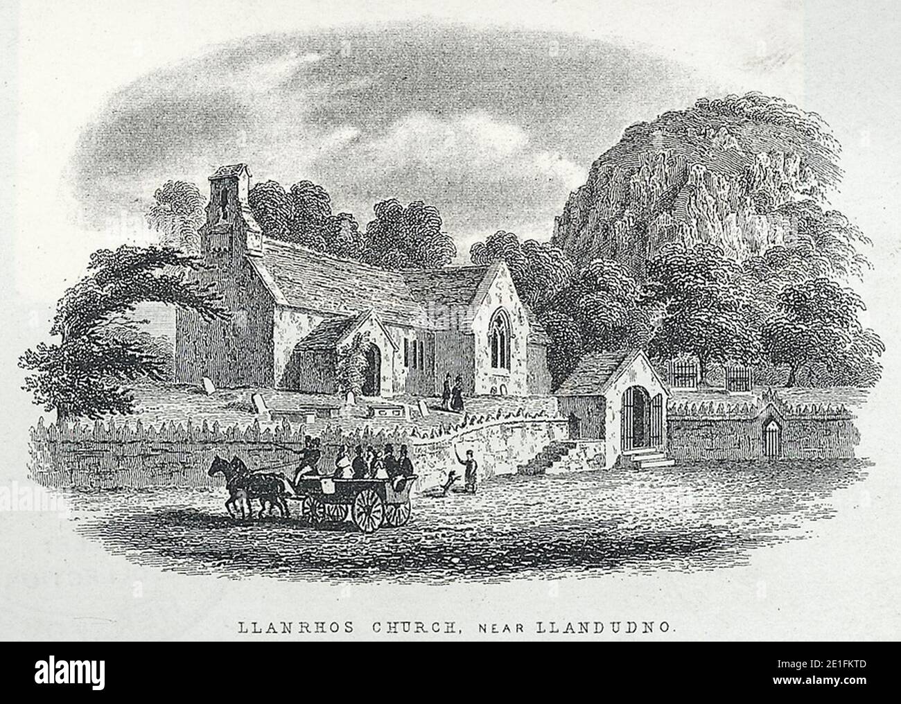 Llanrhos Church, Near Llandudno. (Eglwys Rhos Stock Photo - Alamy