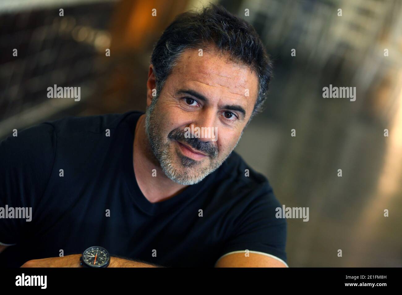 French actor Jose Garcia during a photocall for the film 'Chez Gino" in ...