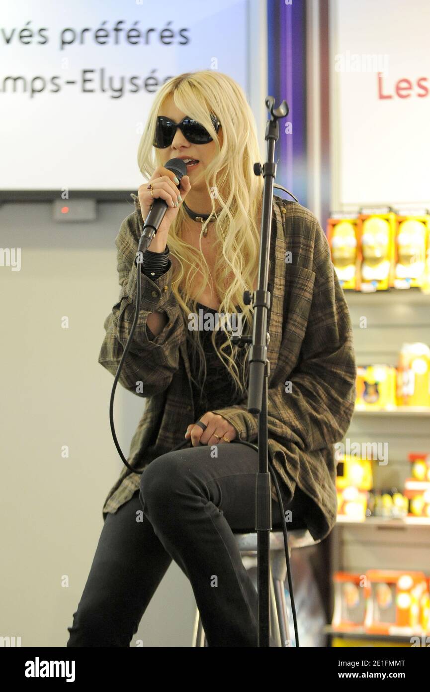 Taylor Momsen performs live with her band The Pretty Reckless during a ...