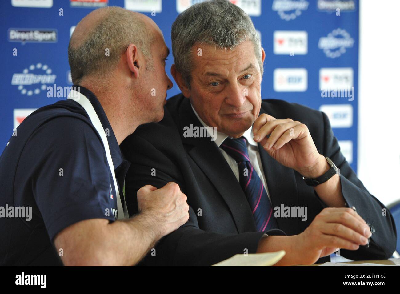 Christian Donze, french technical director and Francis Luyce, president ...