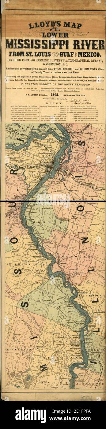 Map of washington mississippi hi-res stock photography and images - Alamy