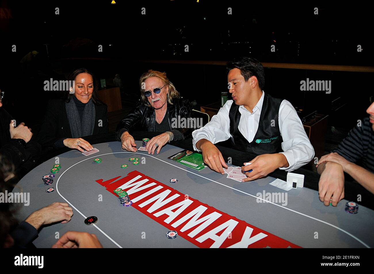 Christophe during the poker game " Le Poker change d'ere" Winamax event ...