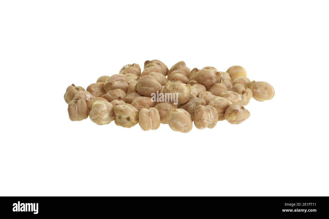 Chickpea on a white background Stock Photo - Alamy