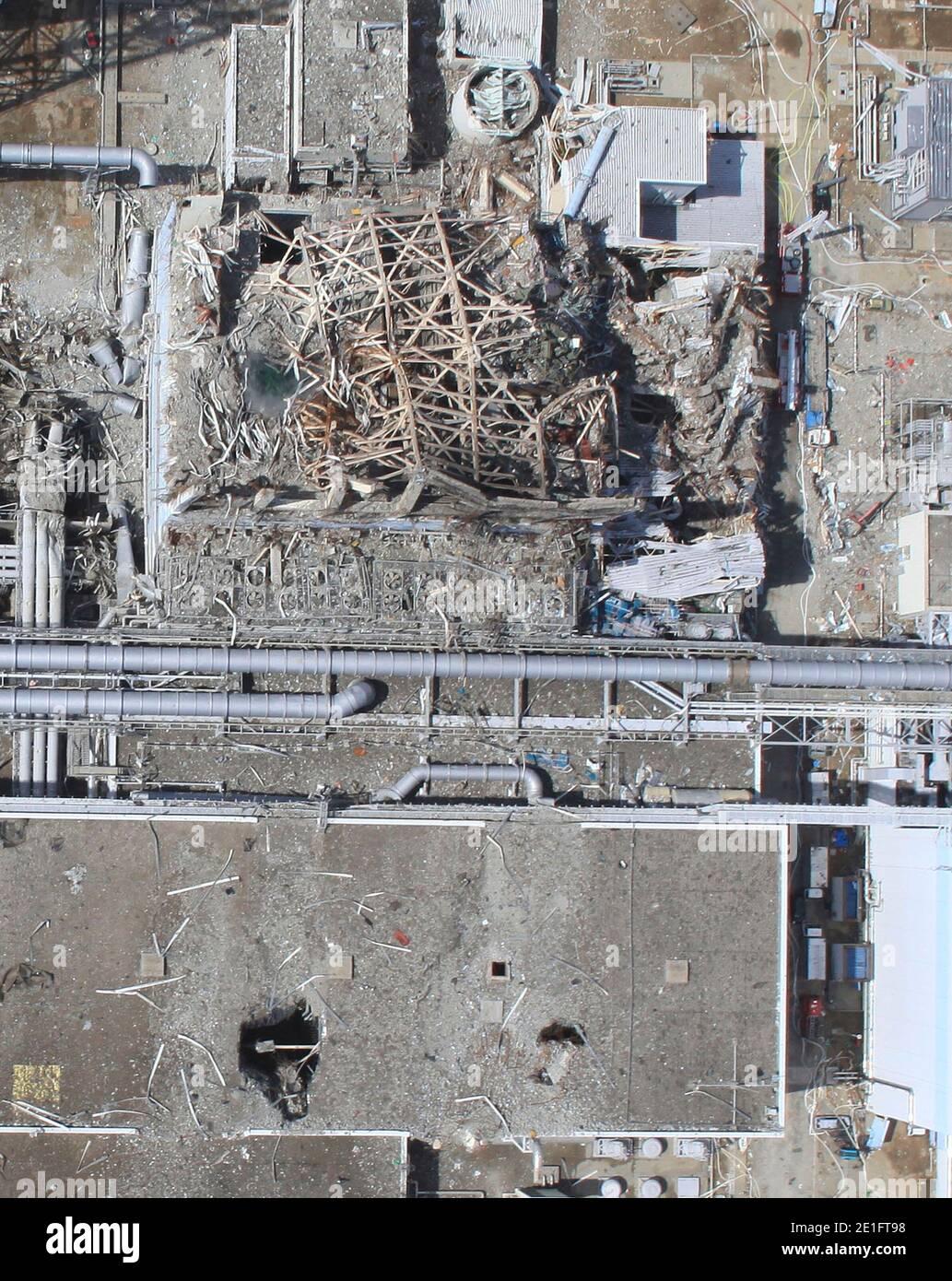 Aerial fukushima dai ichi power plant hi-res stock photography and ...
