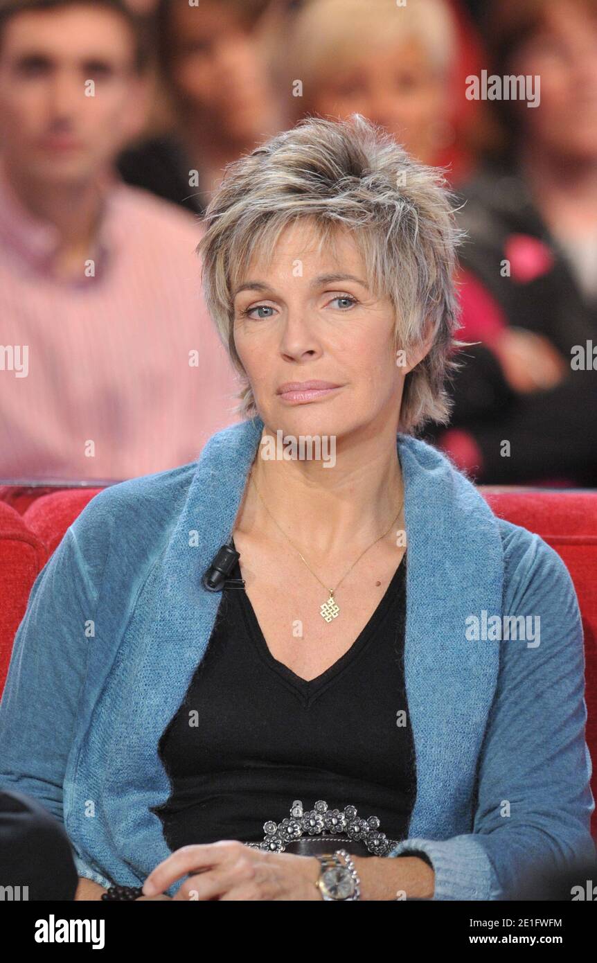 Veronique Jannot at the taping of Vivement Dimanche on March 16, 2011 ...