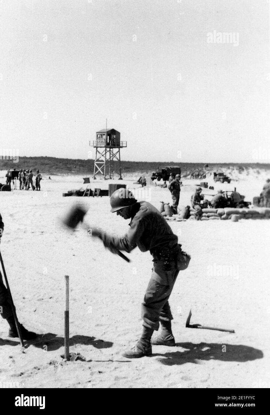 Locating the fire direction equipment Stock Photo - Alamy