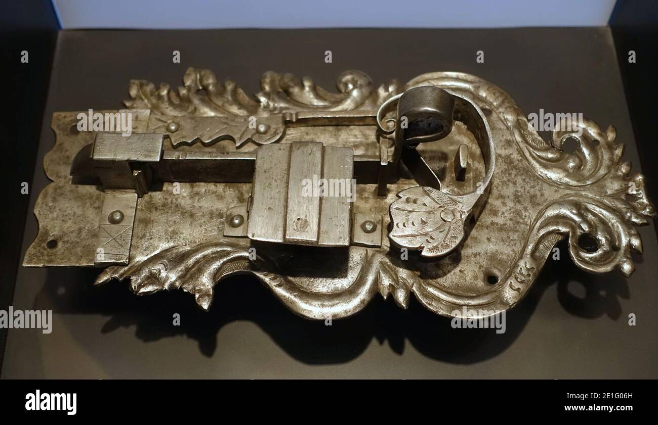 Lock, 18th century, iron Stock Photo - Alamy