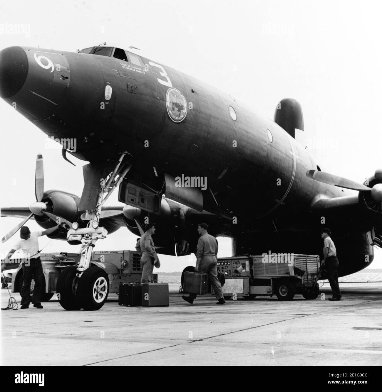 Lockheed EC-121K of VW-4 prepares for take-off in September 1965 Stock ...