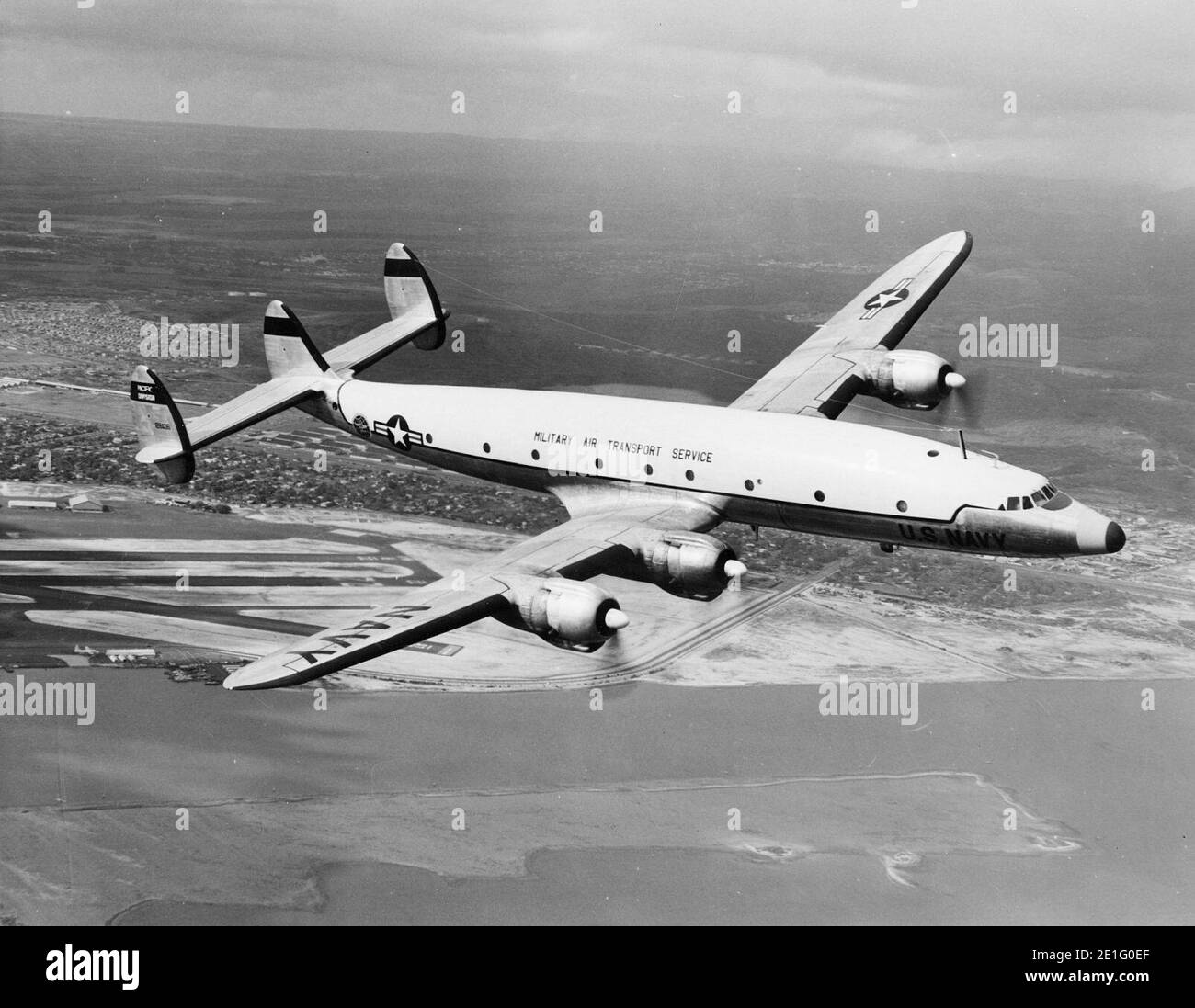 Lockheed R7V-1 of the MATS in flight Stock Photo - Alamy