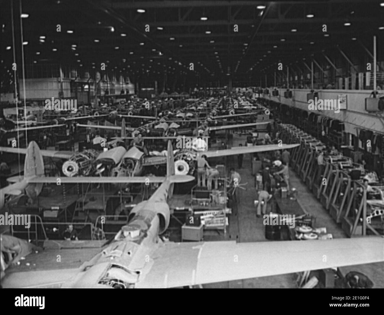 Lockheed plant, ca. 1942 Stock Photo - Alamy