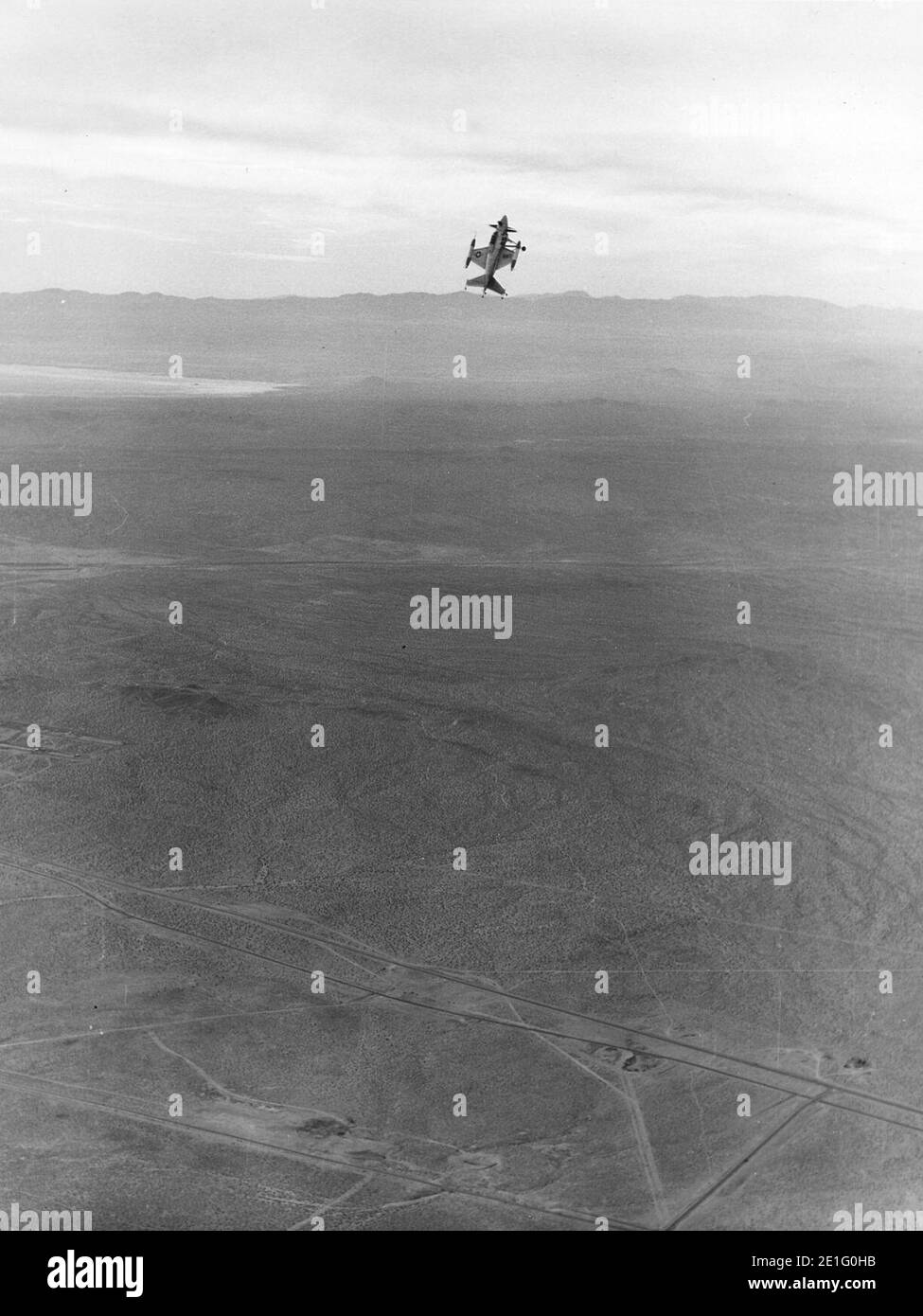 Lockheed XFV-1 during vertical take-off c1954 Stock Photo - Alamy