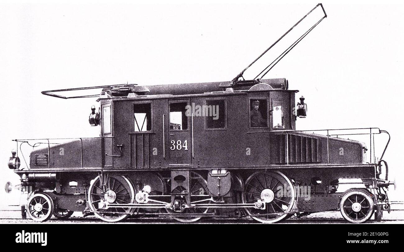 Locomotiva FS 384 Stock Photo - Alamy