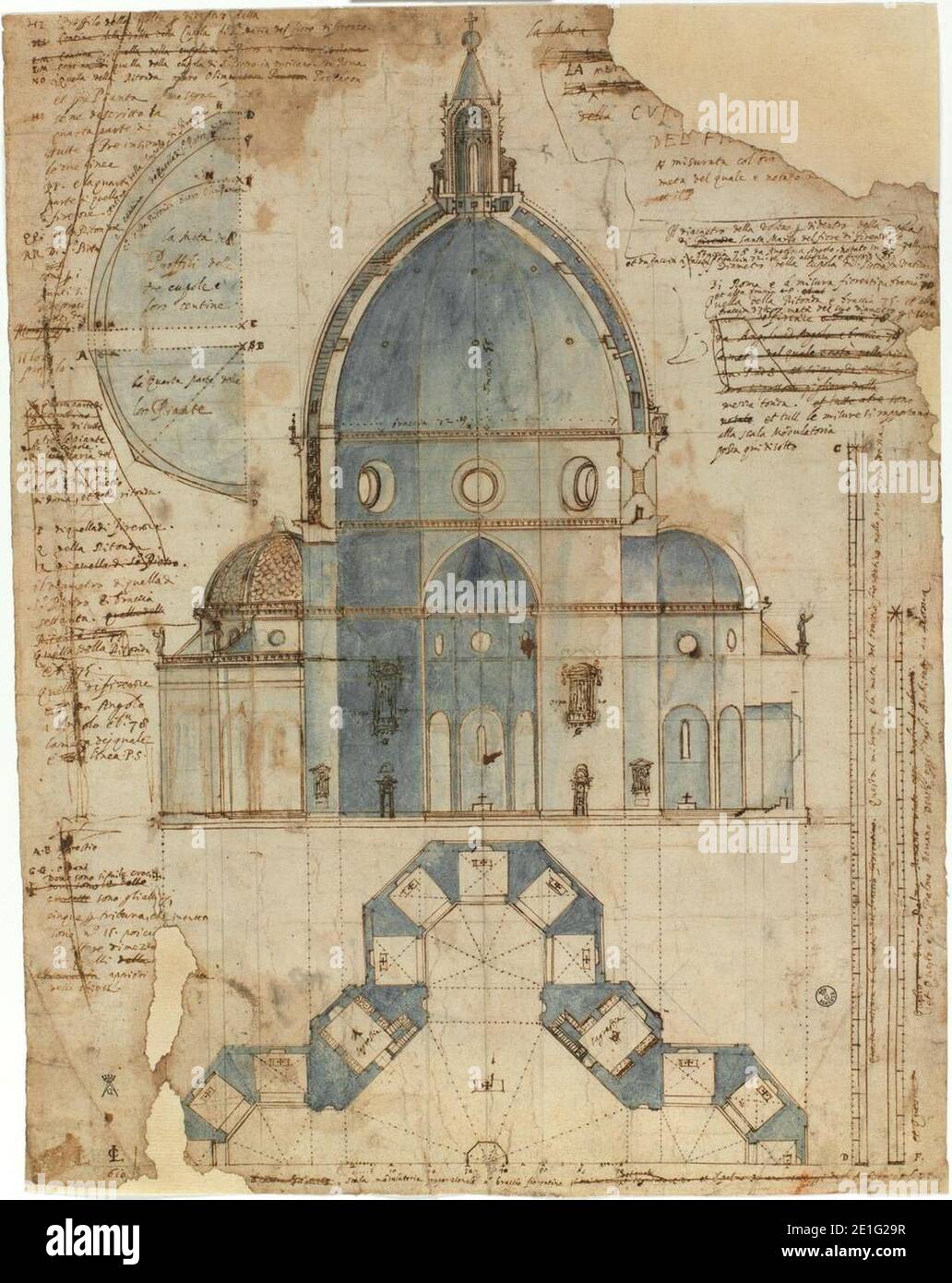 Lodovico Cardi detto il Cigoli (1559—1613).Duomo di Firenze Stock Photo ...