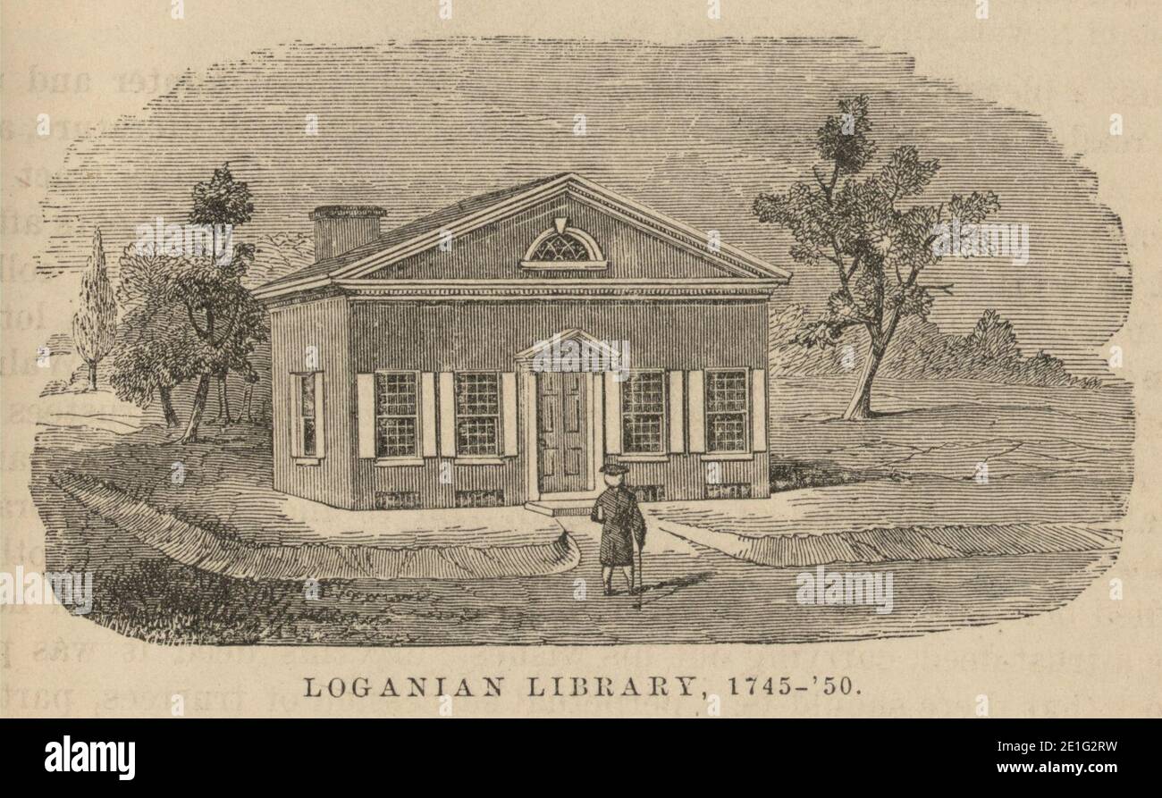Loganian Library, 1745-'50 Stock Photo - Alamy