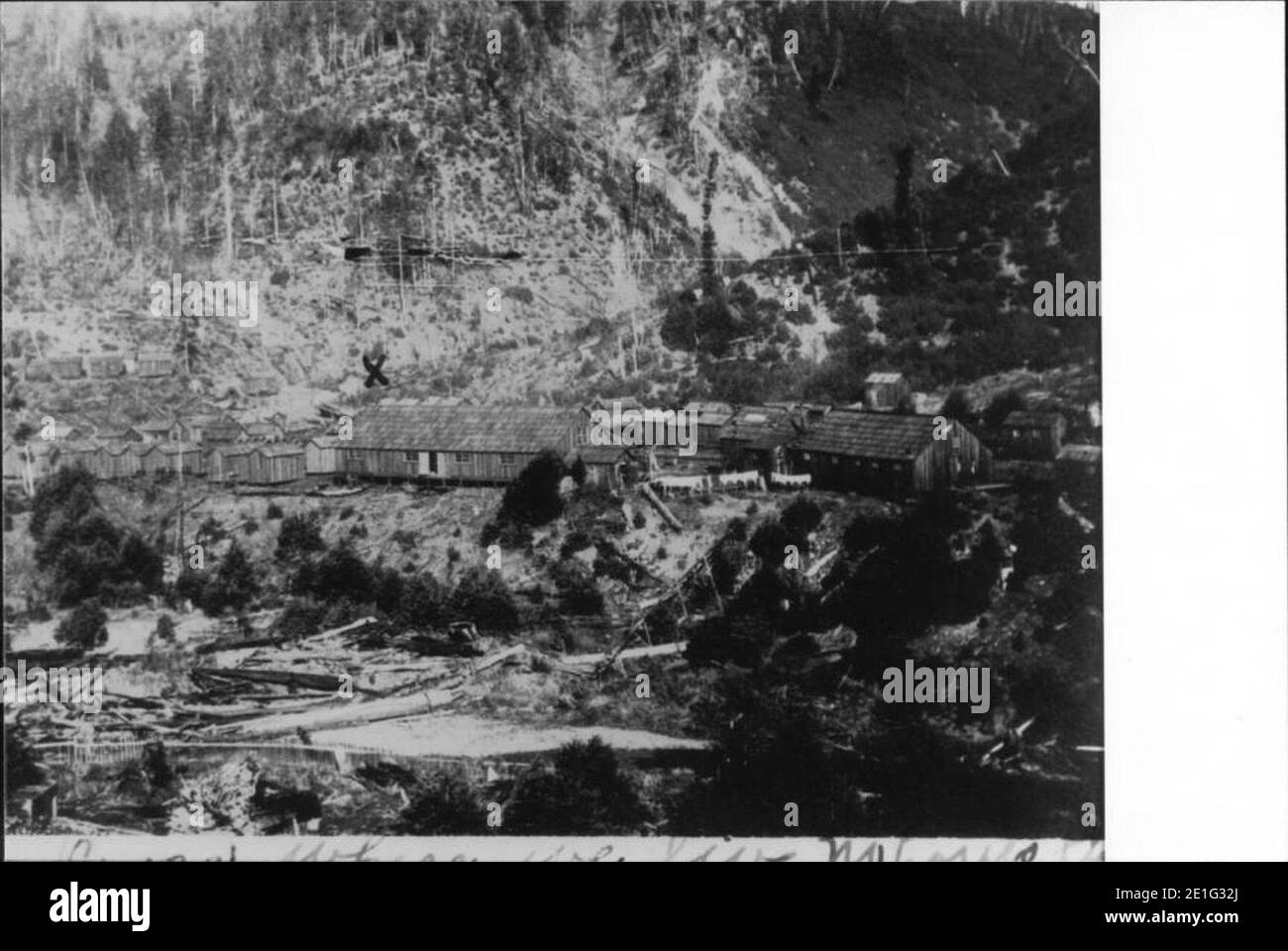 Logging Camp II Stock Photo - Alamy