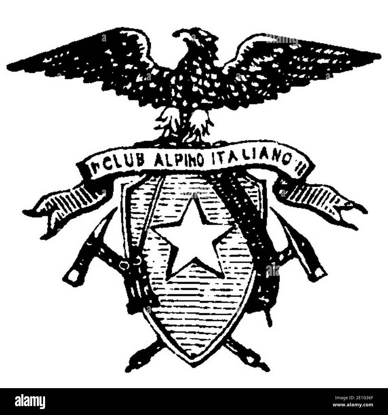 Club alpino italiano logo Black and White Stock Photos & Images - Alamy