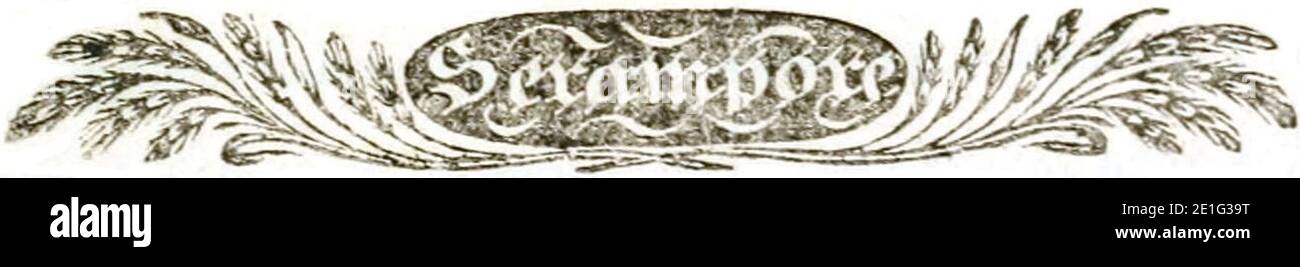 Logo of Serampore Mission Press Stock Photo - Alamy