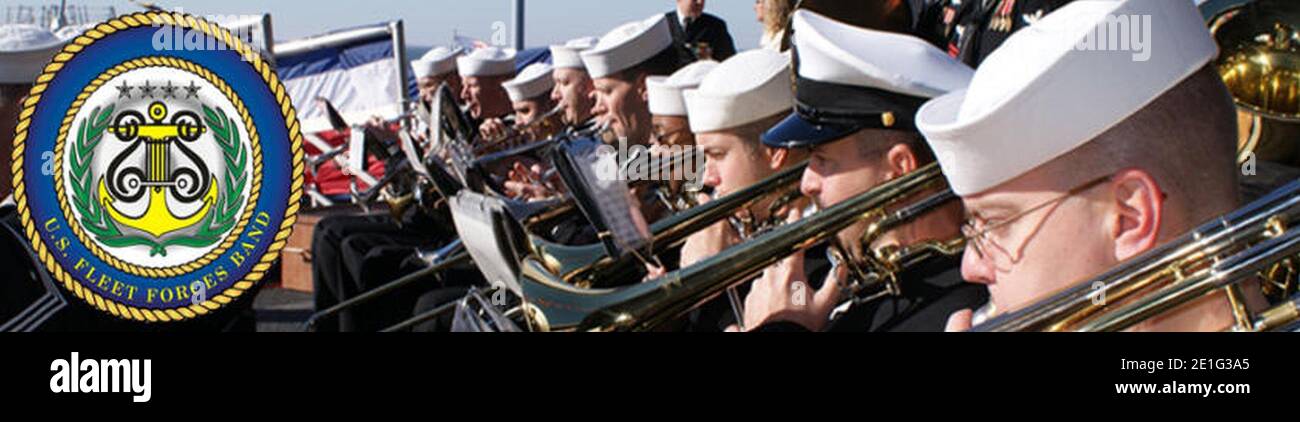 Logo of the U.S. Fleet Forces Band 2009 Stock Photo - Alamy