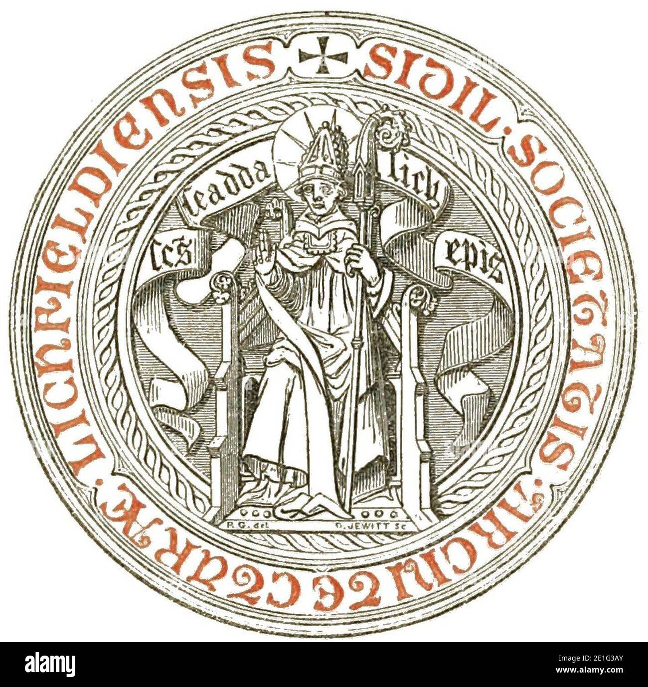 Logo of the Lichfield Society Stock Photo - Alamy