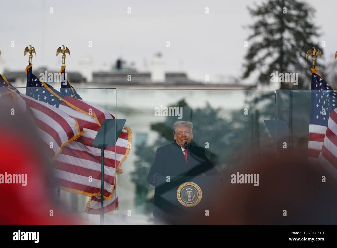 Washington, D.C, USA. 6th Jan, 2021. President DONALD TRUMP speaks at a ...