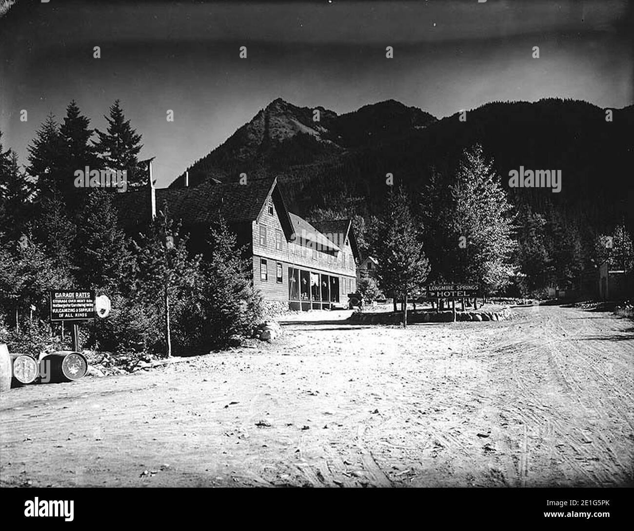 Longmire Springs Hotel, Mount Rainier National Park, Washington, ca ...