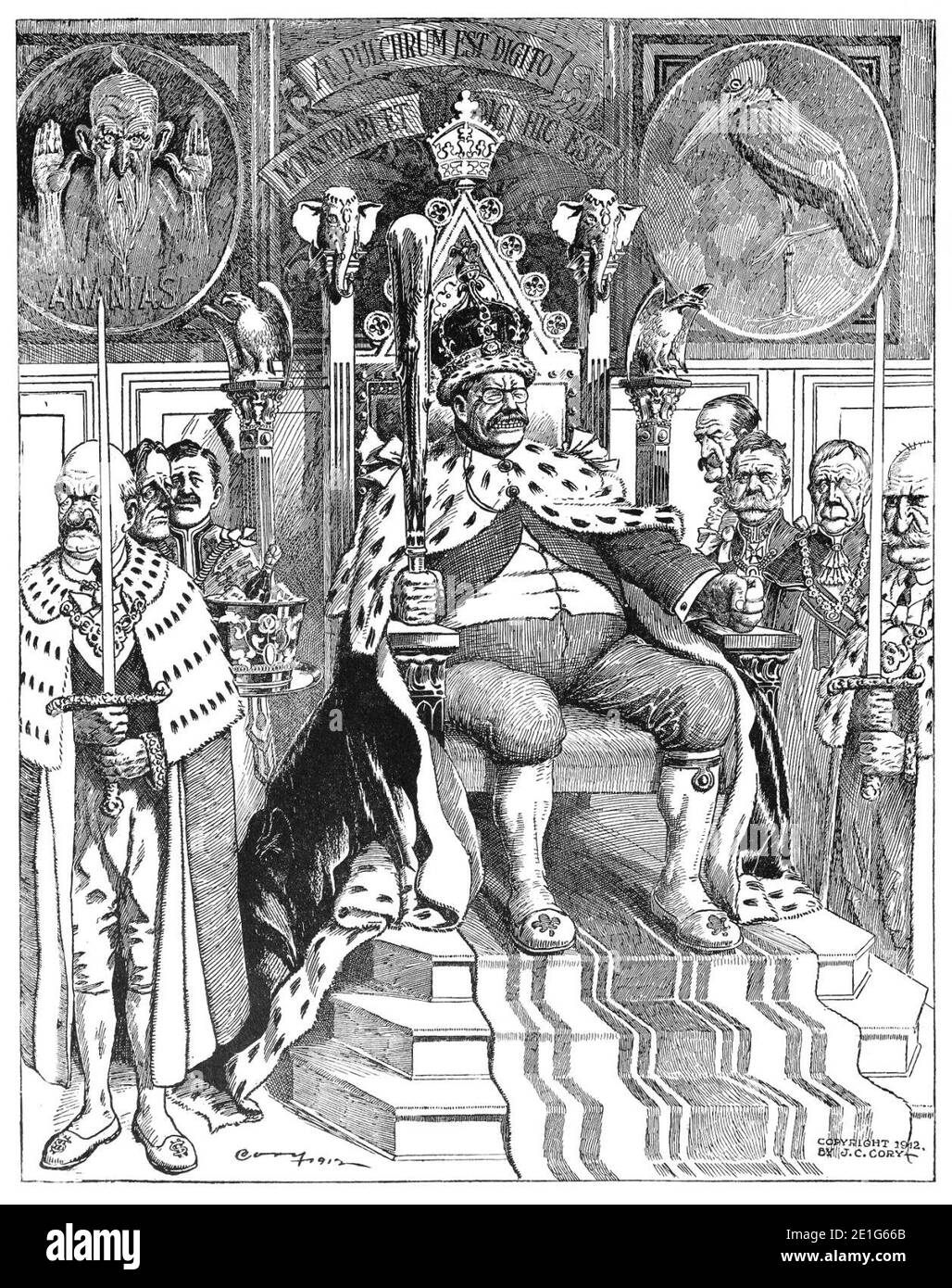 Roosevelt cartoon hi-res stock photography and images - Alamy
