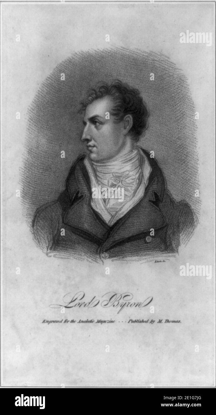 Lord Byron - Edwin, sc Stock Photo - Alamy