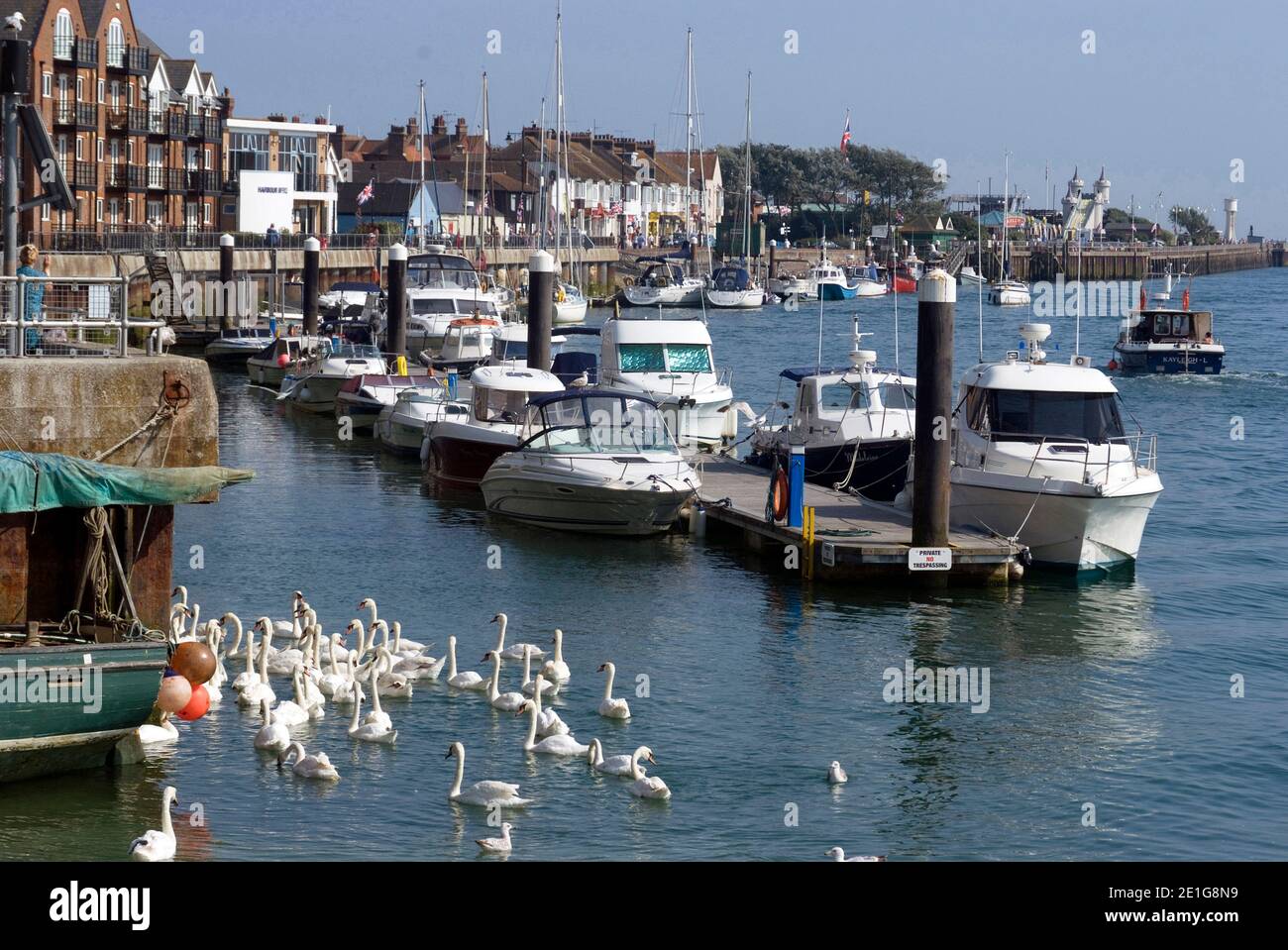 View along the Arun River, Littlehampton, Sussex, England | NONE ...