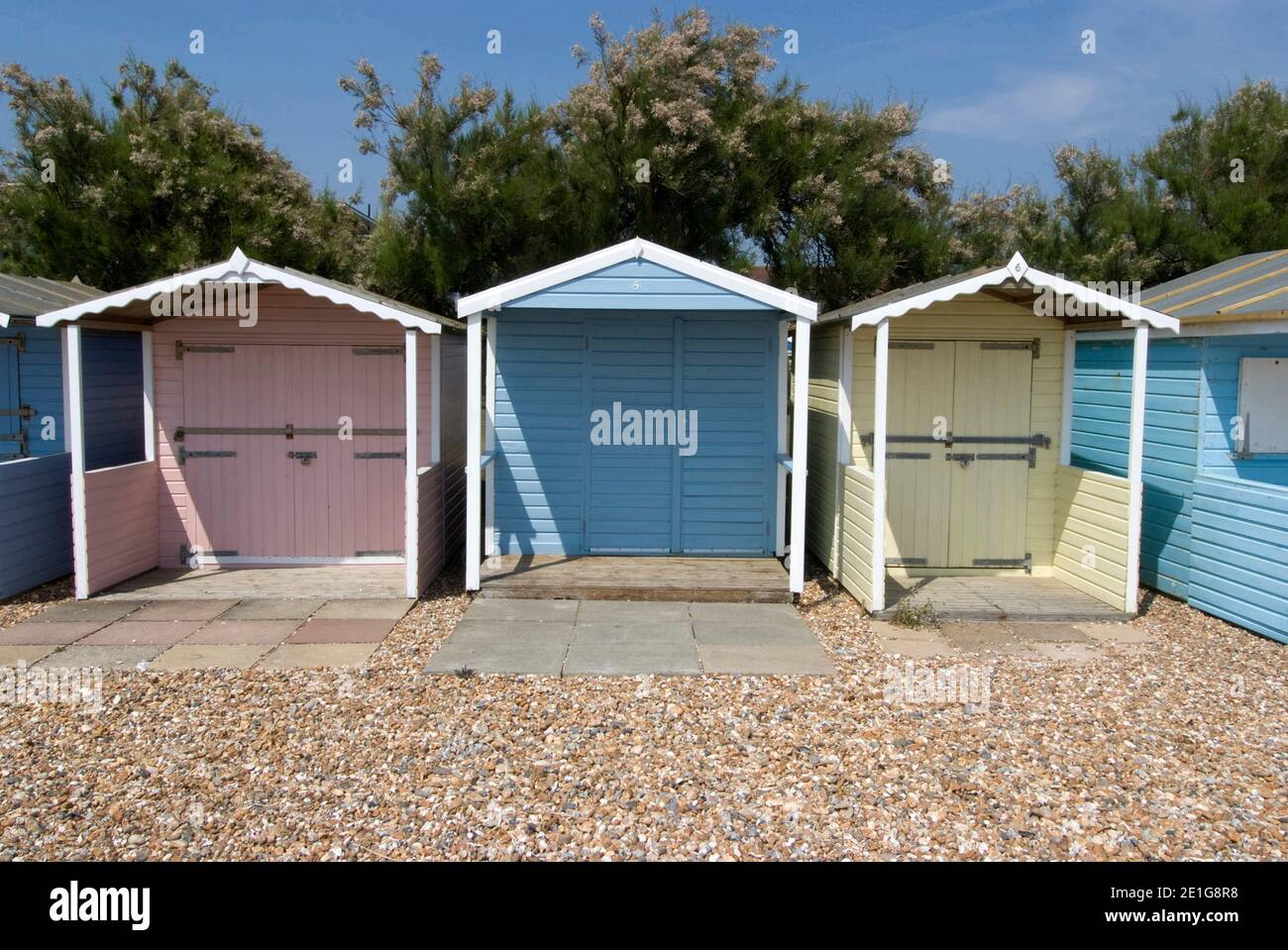 Beach huts, Rustington, near Littlehampton, Sussex, England | NONE ...