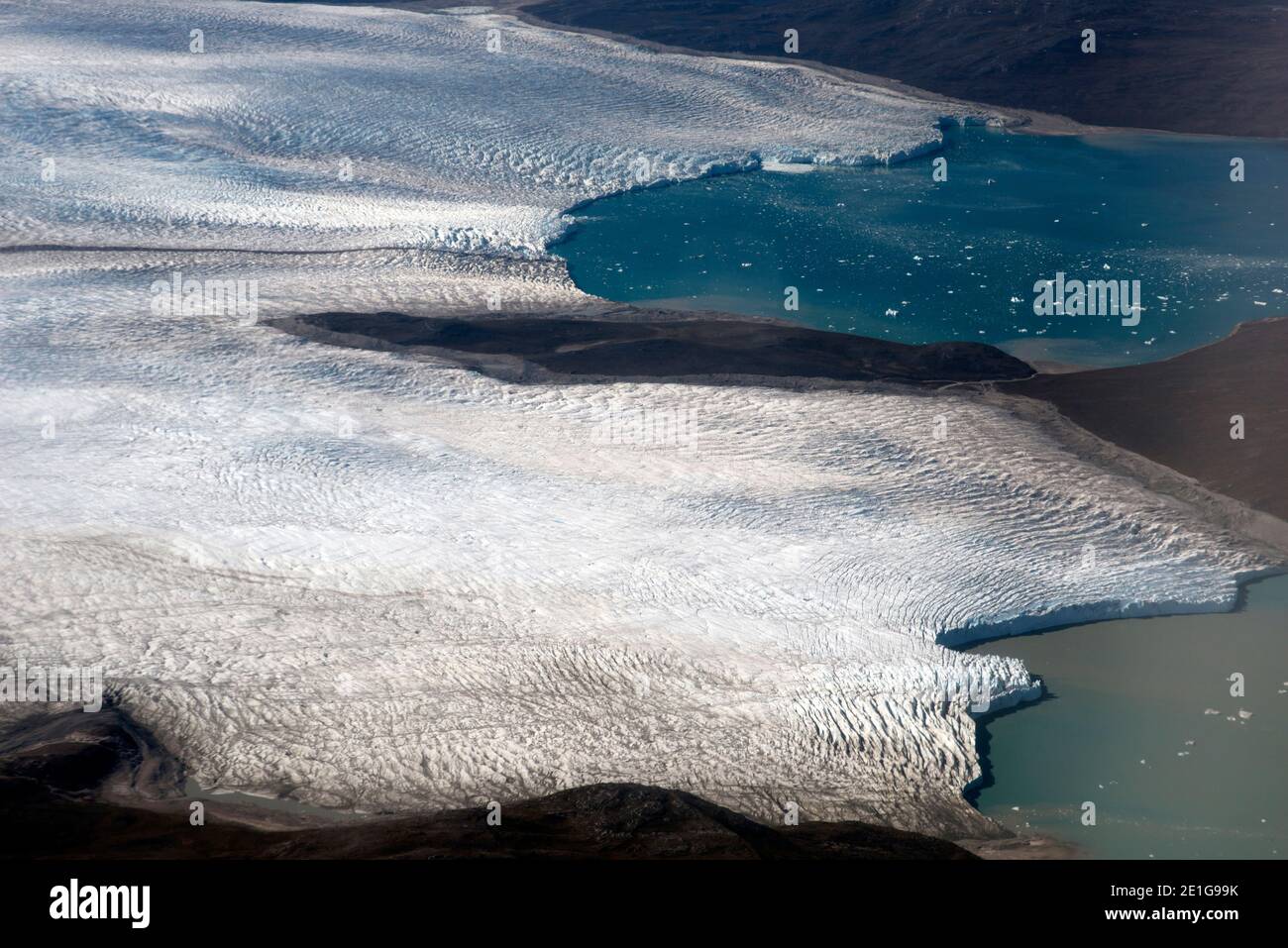 Aerial views of west Greenland Stock Photo - Alamy