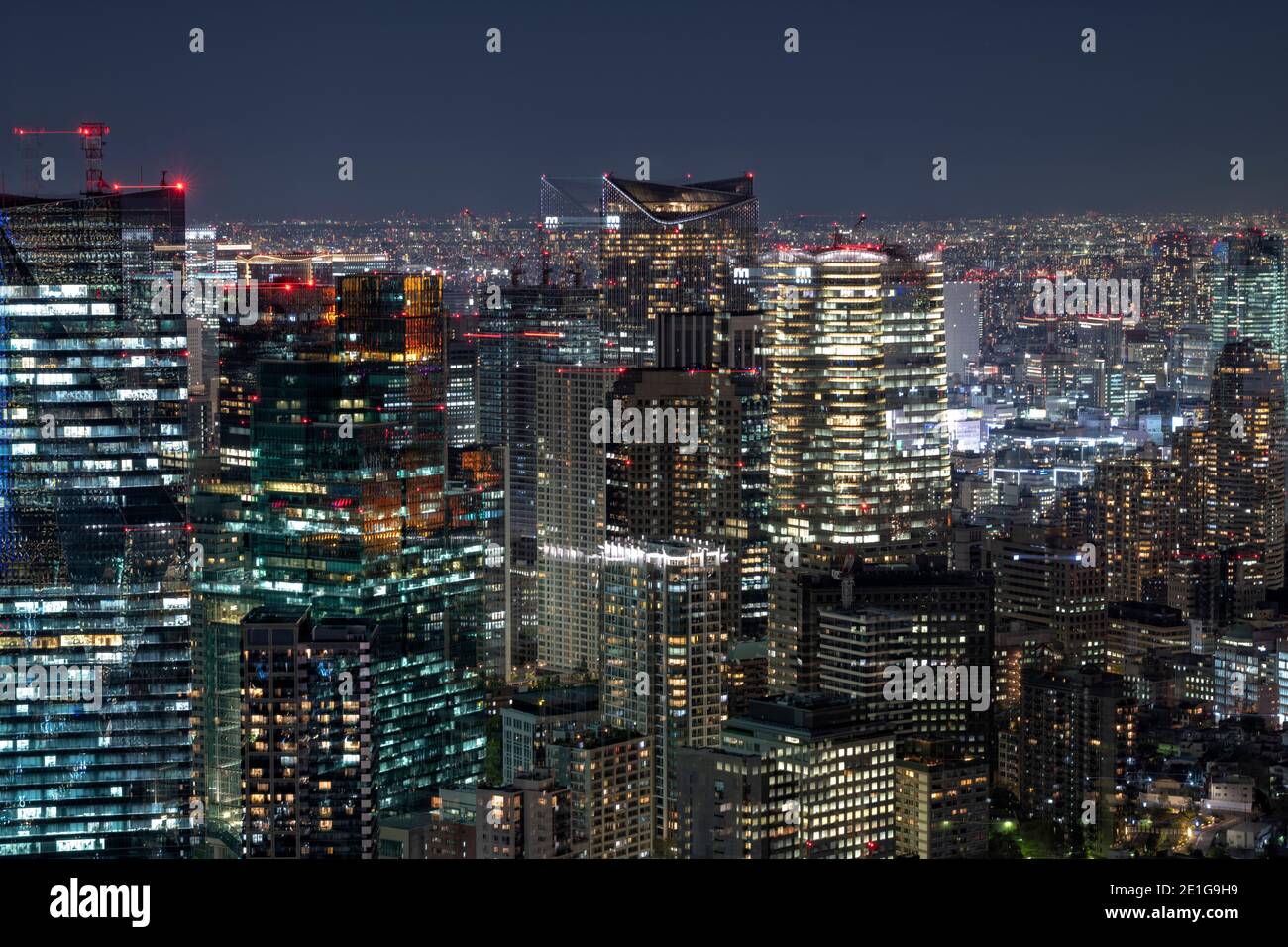 Cityscape of Ginza, Tokyo, Japan at night with motion blur Stock Photo ...